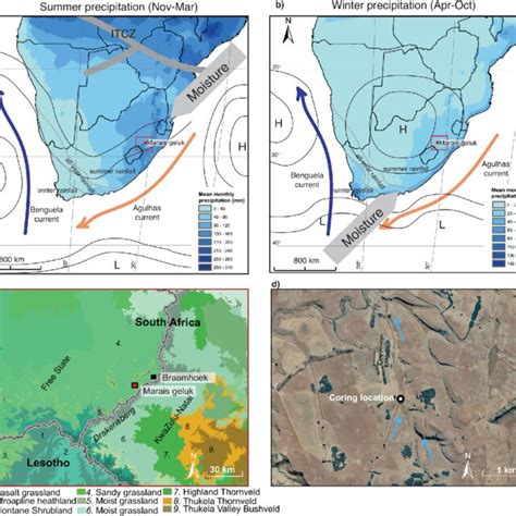 Location Map A Location Of Large Scale Atmospheric Systems Affecting