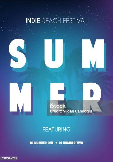 여름 열대 배경은 야자수 하늘과 일몰로 설정 여름 플래카드 포스터 전단지 초대 장 여름철 0명에 대한 스톡 벡터 아트 및 기타