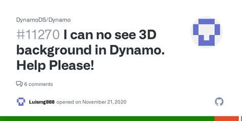 I Can No See 3d Background In Dynamo Help Please · Issue 11270 · Dynamodsdynamo · Github