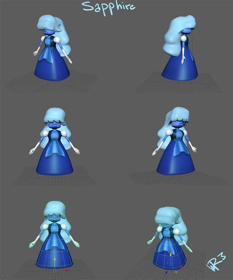 Steven Universe Sapphire 3d Model By Rosquist On Deviantart