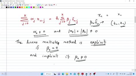 Digital Simulation Lecture 18 Second Order Backward Differentiation