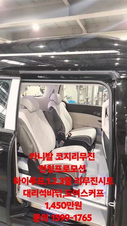 카니발 코지리무진 런칭프로모션 하이루프123열 리무진시트대리석바닦도어스커프 총 1450만원 카니발 카니발하이브리드