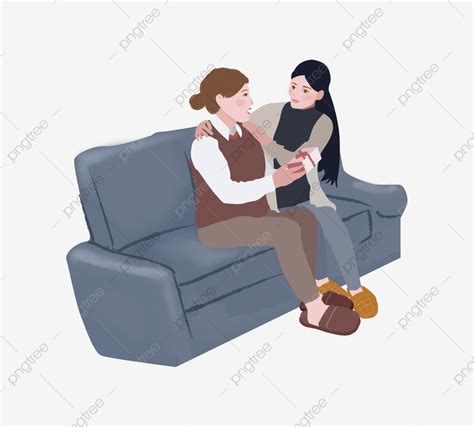 어머니의 날 수공예 일러스트 선물 그림 어머니의 날 손으로 Png 일러스트 및 Psd 이미지 무료 다운로드 Pngtree