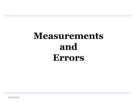 Measurements Sample Conversion Problems And Errorspptx