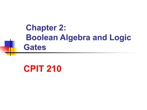 PDF Chapter Boolean Algebra Logic Gates Kau DOKUMEN TIPS