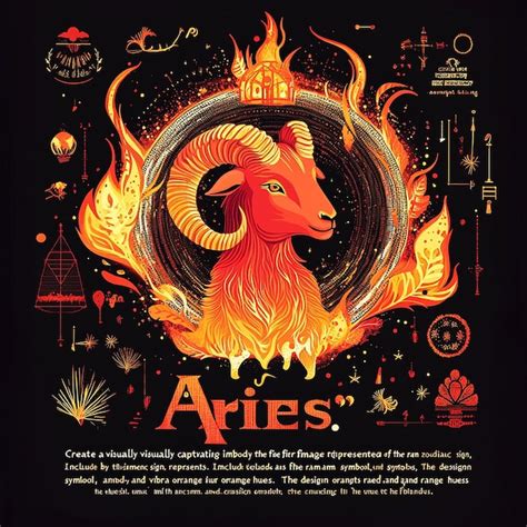 Aries Zodiac Illustration Premium Ai Generated Image