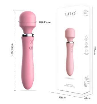 Female Adult Sex Product Double Headed AV Vibrator Charging Vibration Masturbation Device