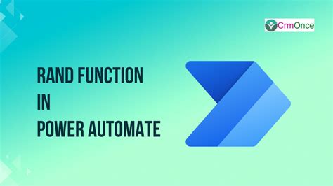 How To Use Rand Function In Power Automate Crmonce