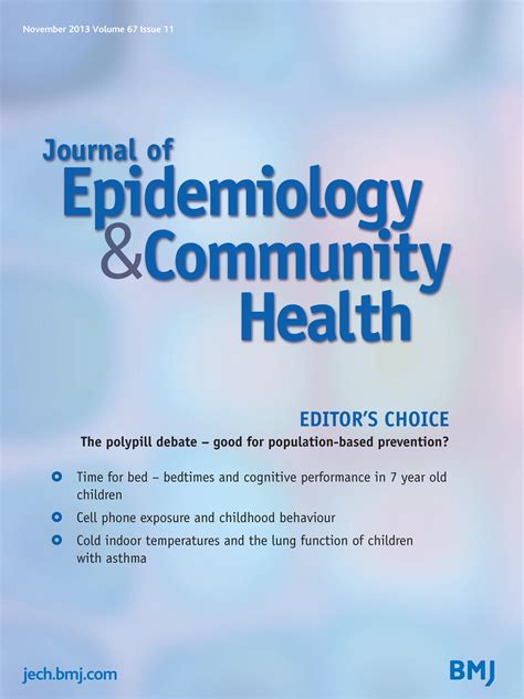 Meta Analysis Of Prevalence Journal Of Epidemiology And Community Health