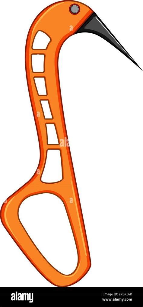 High Piolet Ice Tool Cartoon Vector Illustration Stock Vector Image And Art Alamy