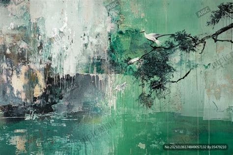 Ai创作图池塘边抽象画 意境油画 境抽象画 树抽象画 意境壁画 亚洲当代艺术 自然抽象画 森林抽象画 荷抽象画 水榭树木抽象画 抽像艺术竹林山水壁画 油画布抽象 枯树抽像画背景 混合介质画 墙