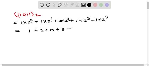 solved convert 11011 {2} to a decimal number from above 11011 {2} 1