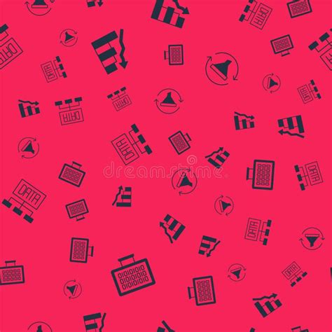 Set Binary Code Financial Growth Decrease Data Analysis And Sales