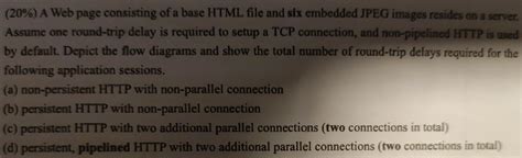 Solved 1 20 A Web Page Consisting Of A Base Html File