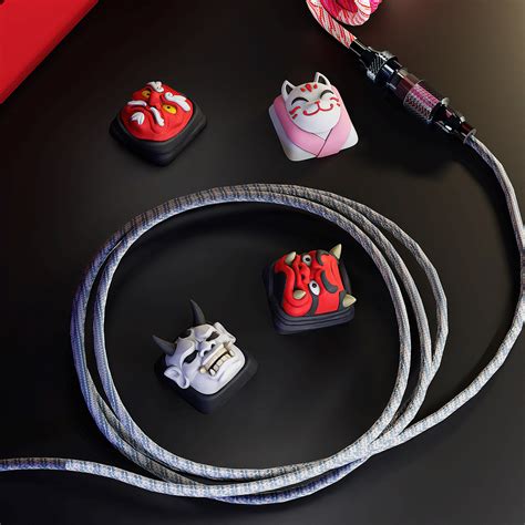 Demon Keycaps Custom Handmade Artisan Keycaps Anime Keycaps For