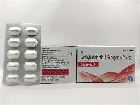 Methylcobalamin 500 Mg And Gabapentin 300 Mg Neu Gb Tab At ₹ 1050 Box In Sas Nagar