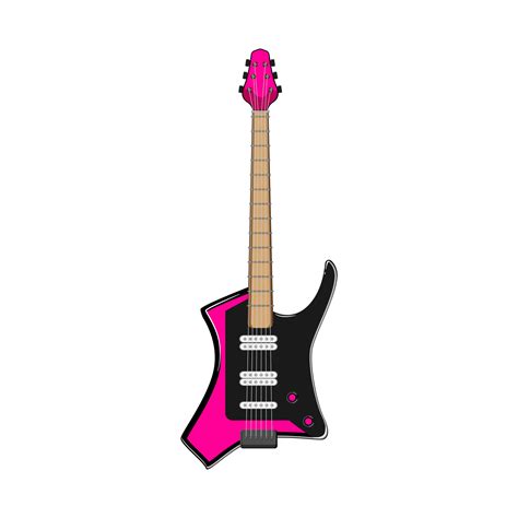Red Electric Guitar Cartoon Vector Illustration 22610534 Vector Art At