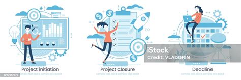 프로젝트 수명 주기 개념입니다 비즈니스 분석 프로젝트를 시작하고 닫습니다 프로젝트의 구현 조건 설명서 작성 추상적 은유 그래픽
