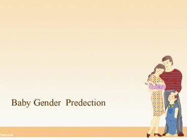 PPT Baby Gender Prediction PowerPoint Presentation Free To Download Id F D ZGY M