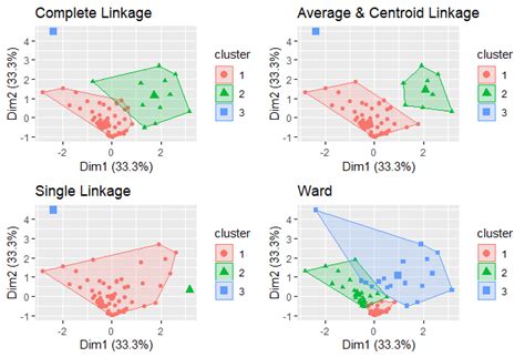 Representation Of Clusters From The Hierarchical Group Of Algorithms