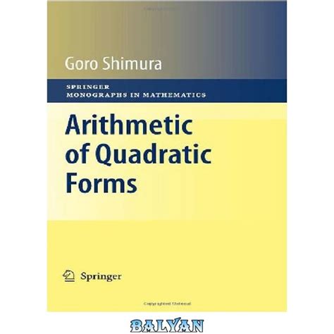خرید و قیمت دانلود کتاب Arithmetic Of Quadratic Forms ترب