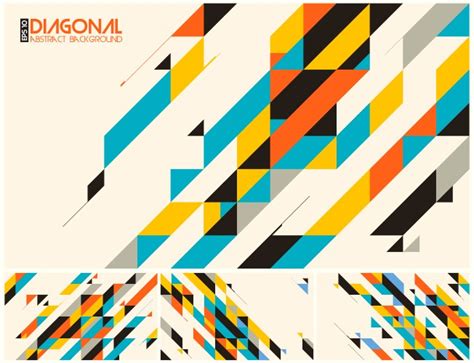 Background Geometric Diagonal Square Shapes Vector Image