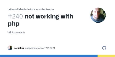 Not Working With Php · Issue 240 · Tailwindlabstailwindcss Intellisense · Github