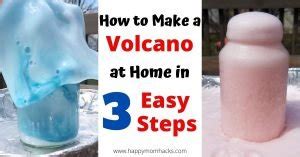 How To Make A Volcano At Home In Easy Steps Happy Mom Hacks
