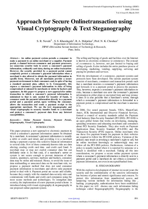 Pdf Ijert Approach For Secure Onlinetransaction Using Visual
