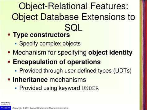 Ppt Chapter 11 Object And Object Relational Databases Powerpoint