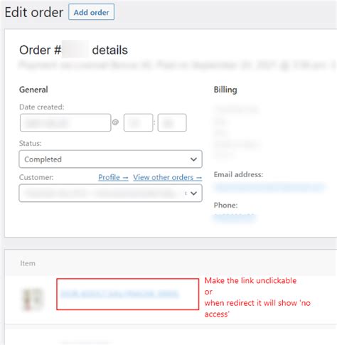Php Make Item Hyperlink In Woocommerce Orders Backend Unclickable