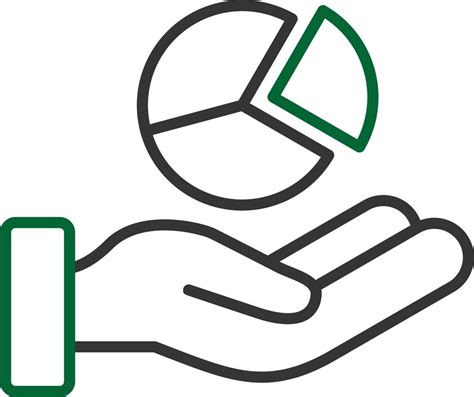 Pie Chart Line Two Color 9423888 Vector Art At Vecteezy