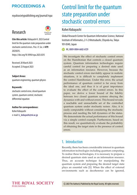 Control Limit For The Quantum State Preparation Under Stochastic Control Errors