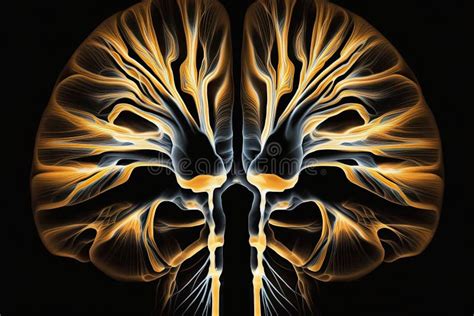 An Illustration Of An Mri Of The Brain Generative Ai Visualization Of Computed Tomography