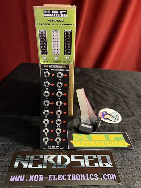XOR Electronics NerdSEQ More Triggers Expander Black Reverb