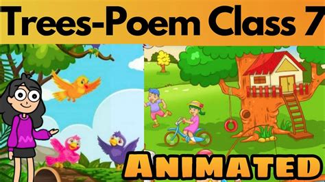 Trees Poem Class Animated Full Explanation Ncert English YouTube