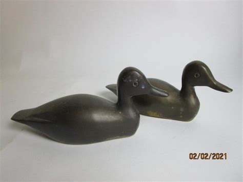 Ducks Pair Of Solid Brass Ducks Heavy 8 Inch Solid Brass Etsy