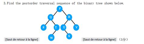 Solved 3 Find The Postorder Traversal Sequence Of The