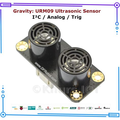 jual dfrobot gravity urm09 ultrasonic sensor i2c trig analog