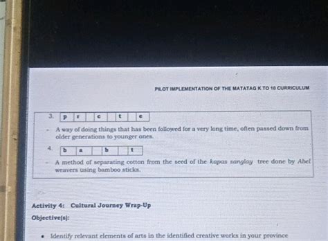 PLOT IMPLEMENTATION OF THE MATATAG K TO StudyX