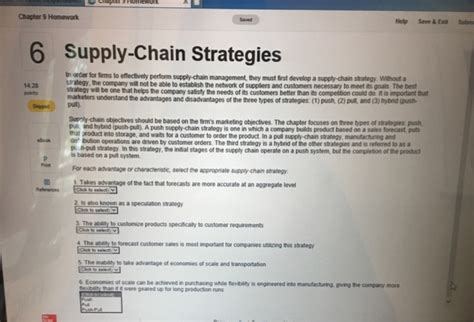 Solved Saved Help Save Exit Closed Loop Supply Chain At Chegg Com