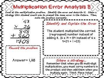 Multi Digit Multiplication Error Analysis By Teaching With A Mountain View