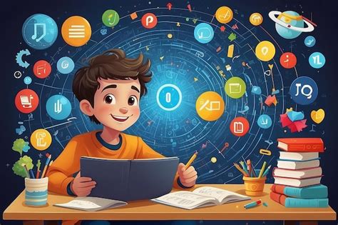 Premium Photo Joyful Bytes Of Knowledge