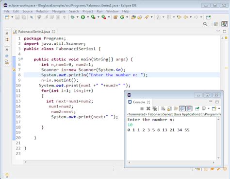 Fibonacci Series Program In Java