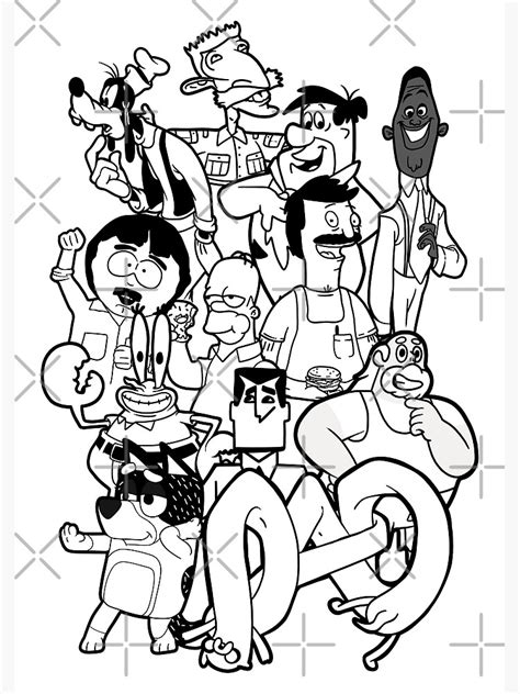 90s Cartoons Coloring Pages 2025