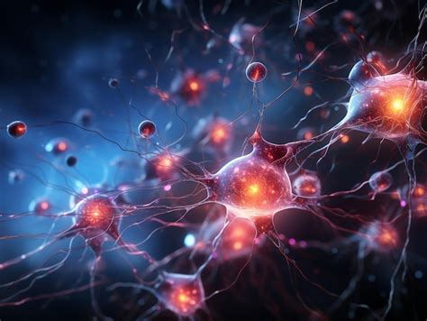 Premium Ai Image Neural Cell Neurons Connecting The Brain Generative Ai