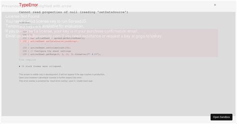 spreadjs tracing copy paste loses formula forked codesandbox