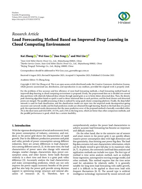Load Forecasting Method Basedon Improved Deep Learningin Cloud