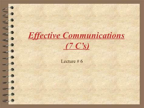 2 Lecture Seven Cs Ppt