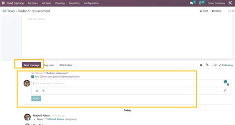 How To Assign A Task In Odoo Field Services